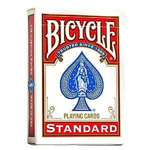 Bicycle Standard Index (Black/Red), Pack of 4