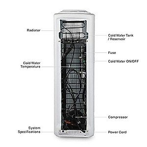 Brio CL505 Cook and Cold Top Load Water Dispenser Cooler - Essential Series
