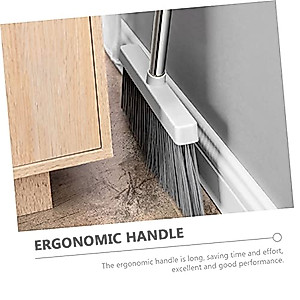 Outanaya 1 Set Hair Cleaning Broom Kitchen Brooms Indoor Broom Pet Poop Tray Broom Dustpan Kit Lobby Dust Pan Lobby Dustpan Lobby Broom Upright Sweep Broom Outdoor Dustpan Broom Kit Pp