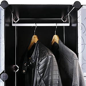 PrimeMatik DY096-VCES White 35 cm Hanging Rod for Cube Modular Organizer Closet 2 Pack (DY096)