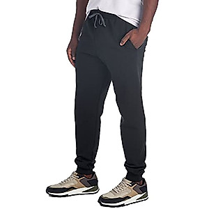 Jerzees Men's NuBlend Fleece Joggers & Sweatpants, Joggers-Black, Large