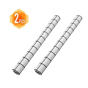 POTTIIS Shelf Liner Non-Adhesive EVA Cabinet-Drawer-Liners - 2 Roll Waterproof Kitchen Fridge Pad and Refrigerator Mat, Non-Slip Can be Cut Placemats, Size 17''×78.7''（White）