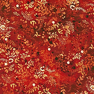 Quilt Kit - Festive Panels - 54" X 54" Festive Beauty Wreath Block Quilt - Top & Binding