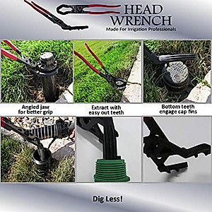 Keyfit Tools Sprinkler Head Wrench The Fastest Most Versatile Tool To Remove Replace & Adjust Sprinkler Heads With No Digging & No Mess. Works On All Brands of Spray Rotor Heads & Jar Top Valves
