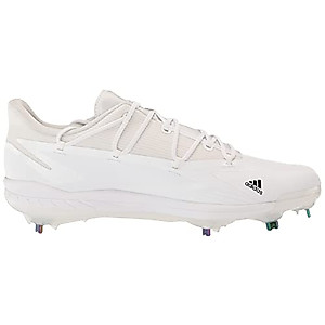 adidas Men's Adizero Afterburner 8 Baseball Shoe, White/Core Black/White, 9.5