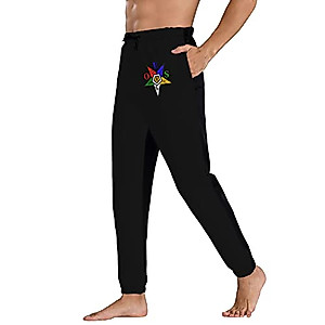 Whirose Order of Eastern Star Sweatpants Mans Womans Sports Pants Moisture Wicking & Breathable Sports Trousers White