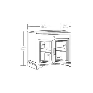 Sauder Rollingwood Engineered Wood Library Base in Brushed Oak