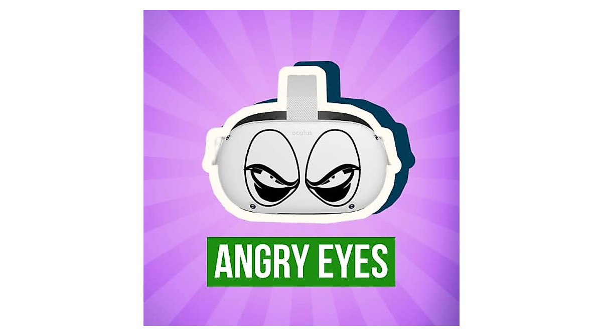 Stylish Angry Eyes Decal for Oculus Quest 2