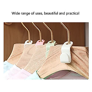 SCRTB Coat Hanger Connection Hook 30 Pcs Clothes Hanger Connector Hooks,Household Space Saving Cascading Connection Hooks for Wardrobe Closet,Mini Cascading Hanger Rack Hooks(WHITE30)