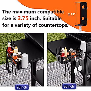 Upgraded Griddle Caddy for Blackstone Griddle Accessories, Space Saving Grill Accessories, BBQ Accessories Storage for Blackstone Griddles 28"/36" (Without Magnetic Tool Holder)