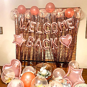16 PCS Welcome Back Banner Balloons Welcome Back Office Decoration Welcome Back Banner Homecoming Party Moving Party Welcome Party Decoration