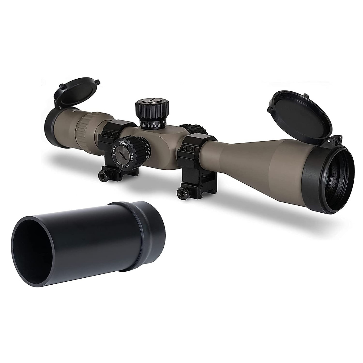Monstrum G3 4-16x50 FFP Rifle Scope | Flat Dark Earth | Monstrum SS-H Scope Sunshade | Bundle