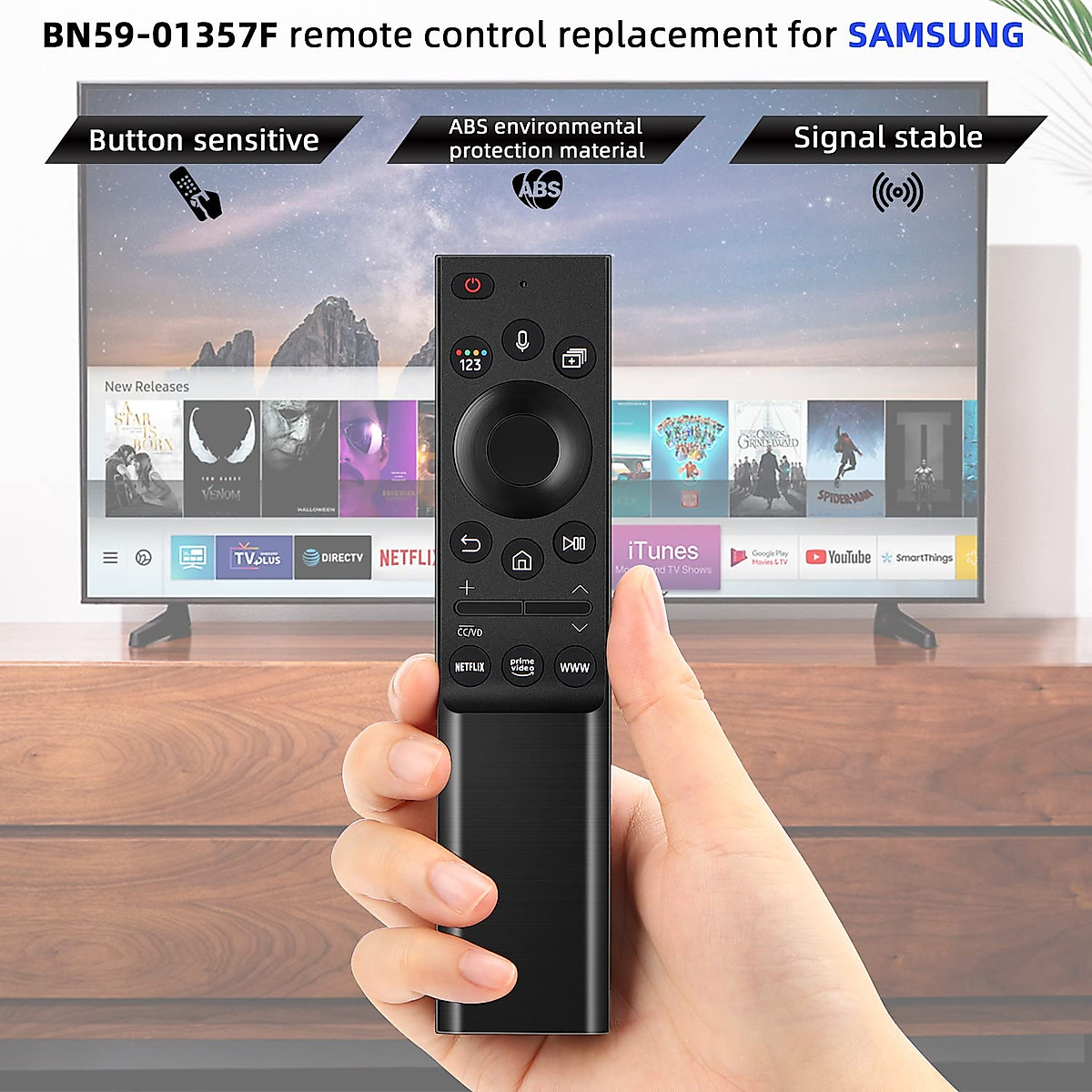 2021 New BN59-01357F Voice Replace Remote Control for Samsung Smart Bluetooth The Frame QLED 4K 8K Smart TV Sub BN59-01357B BN59-01357C TV QLED Series Q60A Q70A Q80A QN85A QN90A QN800A QN900A