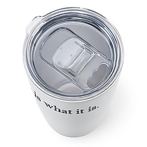 CafePress It Is What It Is Stainless Steel Travel Mug Stainless Steel Travel Mug, Insulated 20 oz. Coffee Tumbler
