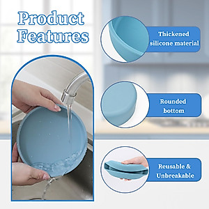 Modixun 4pcs Silicone Microwave Egg Cooker, Microwave Egg Poacher, Nonstick Poached Egg Maker Air Fryer Egg Mold for Breakfast Sandwiches Egg Bites