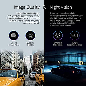 Nextbase 322GW Dash Cam and 32G Micro SD Card Bundle - Full 1080p/60fps HD Recording in Car Camera- 6 Lane Wide Front View- Wi-fi GPS Bluetooth- Parking Mode- Night Vision- Loop Records