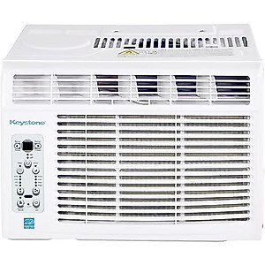 Keystone Energy Star 12,000 BTU Window Mounted Air Conditioner & Dehumidifier with Smart Remote Control - Window AC Unit for Apartment, Living Room, Garage & Medium Sized Rooms up to 550 Sq.Ft.