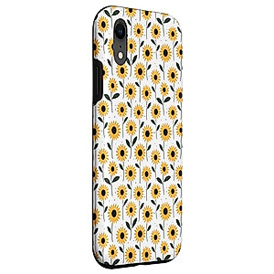 iPhone XR Yellow Sunflower Pattern Floral Garden Sun Flowers Aesthetic Case