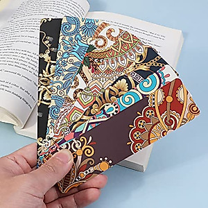 MWOOT 30Pcs Fractal Paper Bookmarks, Double-Sided Page Book Makers Kit for Kids Students School Office, Unique Creative Bookmark for Book Lovers Classroom Prizes Reading Supplies (15 Styles,15x4cm)