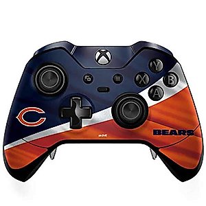 Skinit Decal Gaming Skin compatible with Xbox One Elite Controller - Officially Licensed NFL Chicago Bears Design
