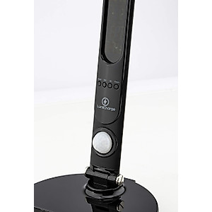 LumiCharge I Smart Eye Friendly LED Desk Lamp for Home Office Desk with USB l Multiple Hues l Adjustable led Desk lamp with Wireless Charger l Clock Display l Compatible to All Phones & Apple Watch