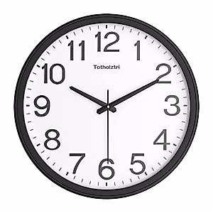 Totholztri Wall Clock 13 inch Including AA Battery and Hook
