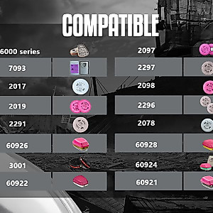 WAKYFLX Full Face Respirator Mask: 6800 Gas mask Respirator Mask with Filters 60921 & 2097 - Dust Mask Anti Fog Against Organic Vapor Fumes Gases for Spray Paint Chemicals Epoxy Resin Welding Sanding