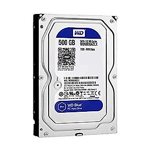 WD Blue 500GB Desktop Hard Disk Drive - 7200 RPM Class SATA 6Gb/s 32MB Cache 3.5 Inch - WD5000AZLX
