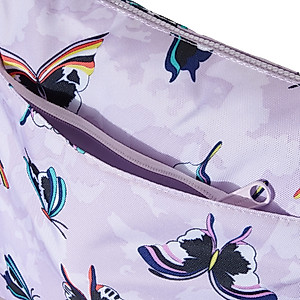 Vera Bradley Women's Recycled Lighten Up Reactive Hipster Crossbody Purse, Rain Forest Leaves, One Size