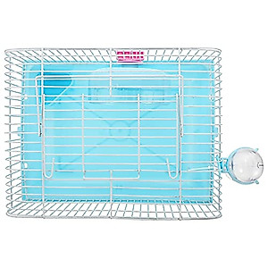 Balacoo Hamster Habitat Cage Small Animals Hideaway Hamster Exercise Wheel with Food Box Water Feeder Small Animal Cage Portable Pet Carrier for Outdoor Travel