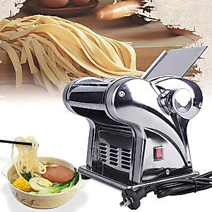 PIAOCAIYIN Dough Sheeter, Commercial Electric Dough Roller, 110V Stainless Steel Electric Noodle Making Pasta Maker, Electric Pasta Machine, Dough Sheeter Machine for Home Restaurant