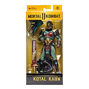 McFarlane Toys Mortal Kombat Kotal Kahn (Bloody) 7" Action Figure with Accessories