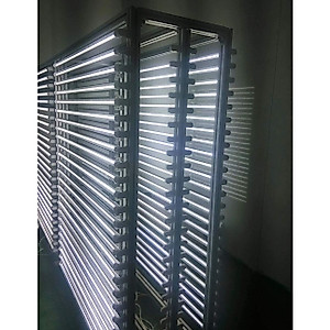 T8 V Shaped 8FT LED Tube Light,Need Bypass Ballast,65W Single Pin FA8 Base 7800LM 6000K Cold White, 8 Foot (Replace 150W LED Fluorescent Bulbs) Dual-Ended Power AC 85-277V 12 Pack