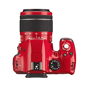 Pentax K-50 16MP Digital SLR Camera Kit with DA L 18-55mm WR f3.5-5.6 and 50-200mm WR Lenses (Red)