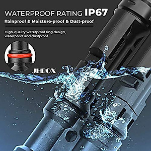 JHBOX Solar Panel Connector 2 Way Y Solar Branch | Easy Installation DIY Mount Tool for Parallel Connection Between Solar Panels | TUV Certified Solar Panel Wire Connectors (1 Pair)