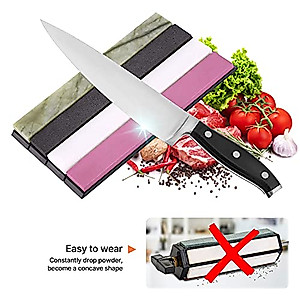 Sharpening Stone, IMAGE Knife Sharpening Stone 3000/6000/8000/10000 for Sharpener, Whetstone Sharpening Kit Professional Sharpening Plate Grindstone, Great for Scissors, Chisels and Carving Tools