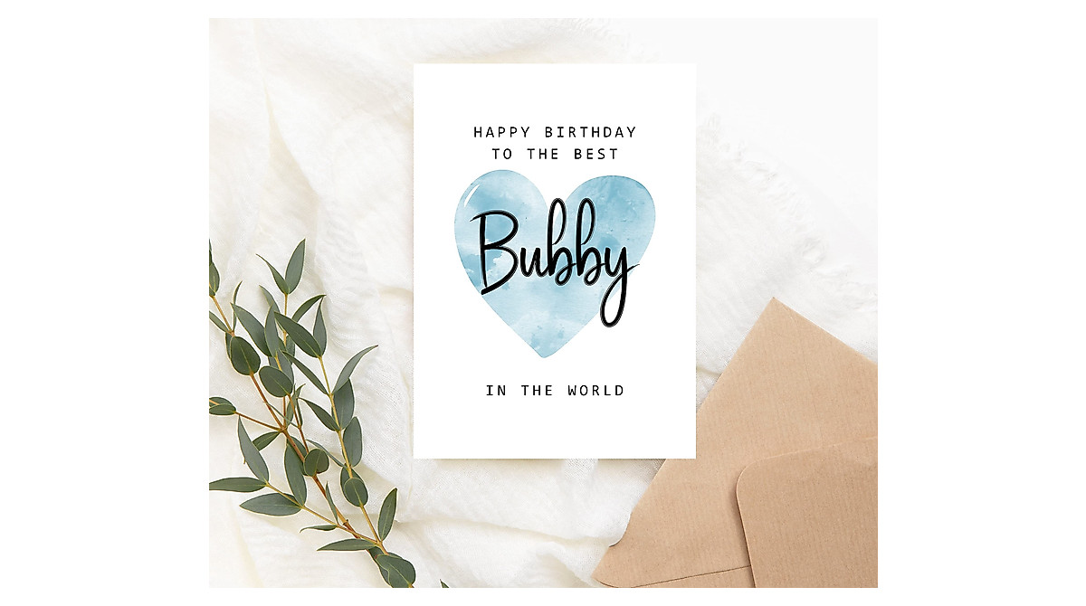 MoltDesigns Happy Birthday Bubby Card - Premium Quality