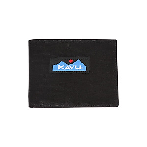 KAVU Yukon Bi Fold Cotton Canvas Wallet - Black