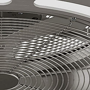 Hunter Tunley Indoor Ceiling Fan with LED Light and Wall Control, 12", Brushed Nickel