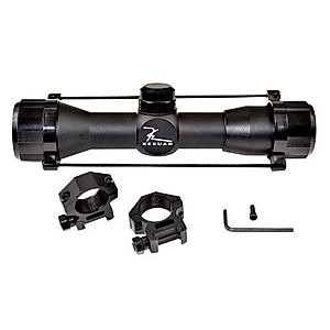 DB TAC INC 4X32 Compact Scope with Mil-Dot Reticle and 1" Picatinny Scope Rings