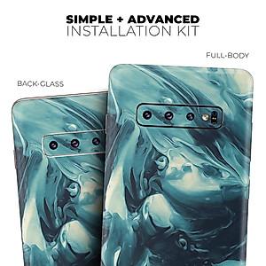 DesignSkinz Liquid Abstract Paint Remix V37 Protective Vinyl Decal Wrap Skin Cover Compatible with The Samsung Galaxy S20 (Screen Trim & Back Glass Skin)