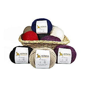 100% Baby Alpaca Yarn Wool Set of 3 Skeins DK Weight - Made in Peru - Heavenly Soft and Perfect for Knitting and Crocheting (Charcoal Gray, DK)