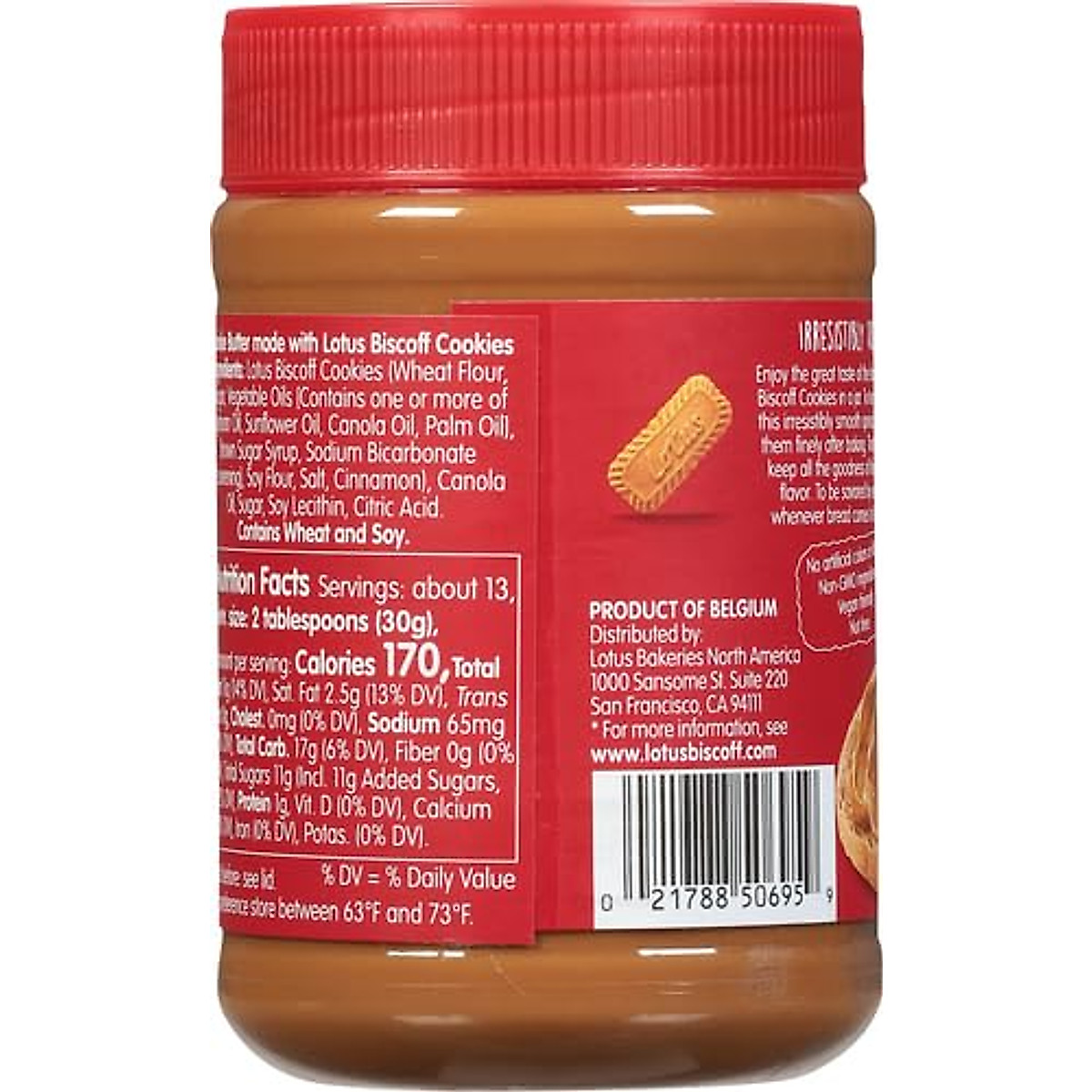 Lotus Biscoff Cookie Spread, 14 Oz