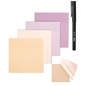 Mr. Pen- Transparent Sticky Notes, 3x3, 200 Sheets, Pastel Colors, See Through Sticky Notes, Sticky Notes Transparent, Translucent Sticky Notes, Clear Transparent Sticky Notes, Sticky Notes Clear