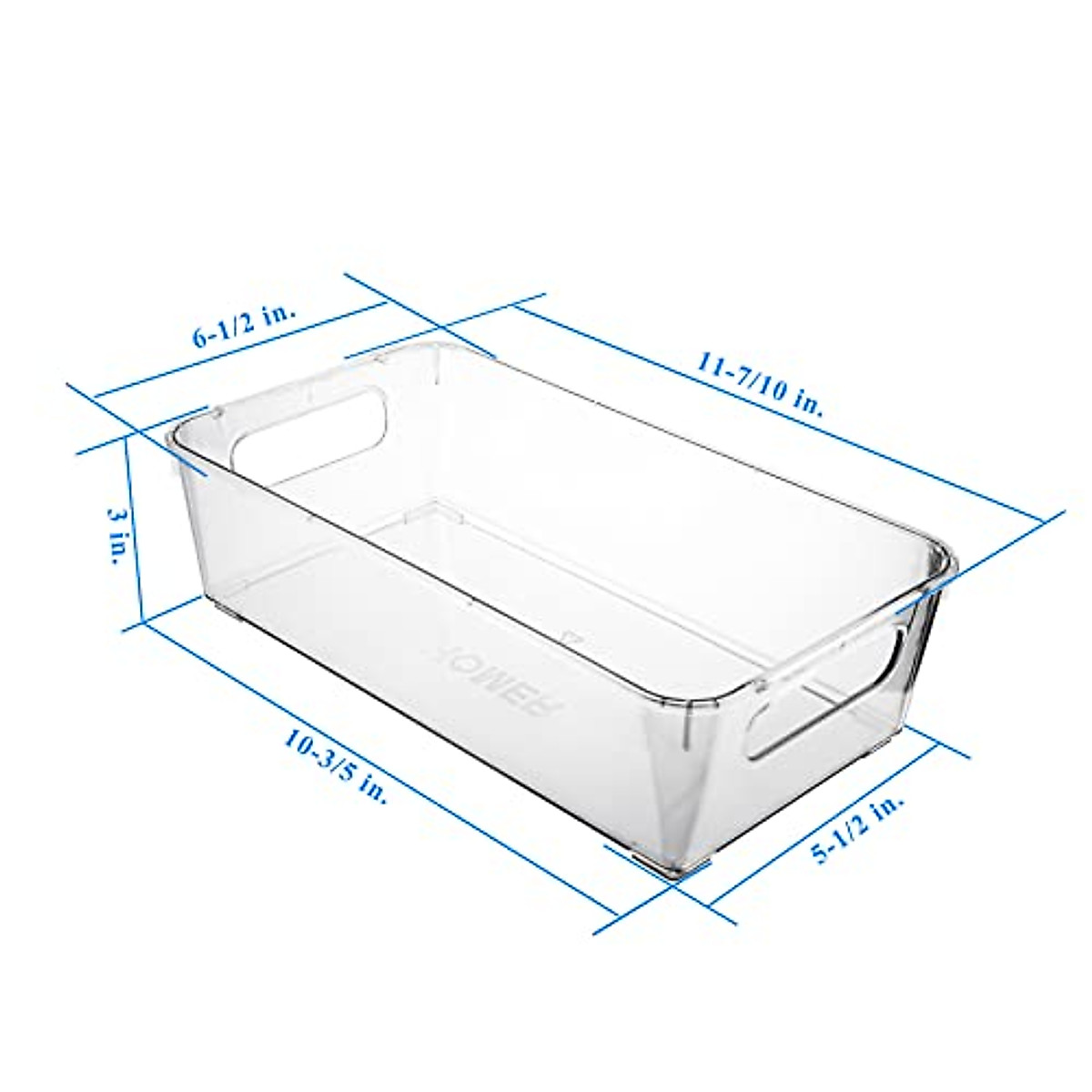 Freezer Organizer Storage Bins, Pantry Storage Fridge Organizer Storage Bins and Cabinet Organizers for Bath Kitchen and Dresser (8)