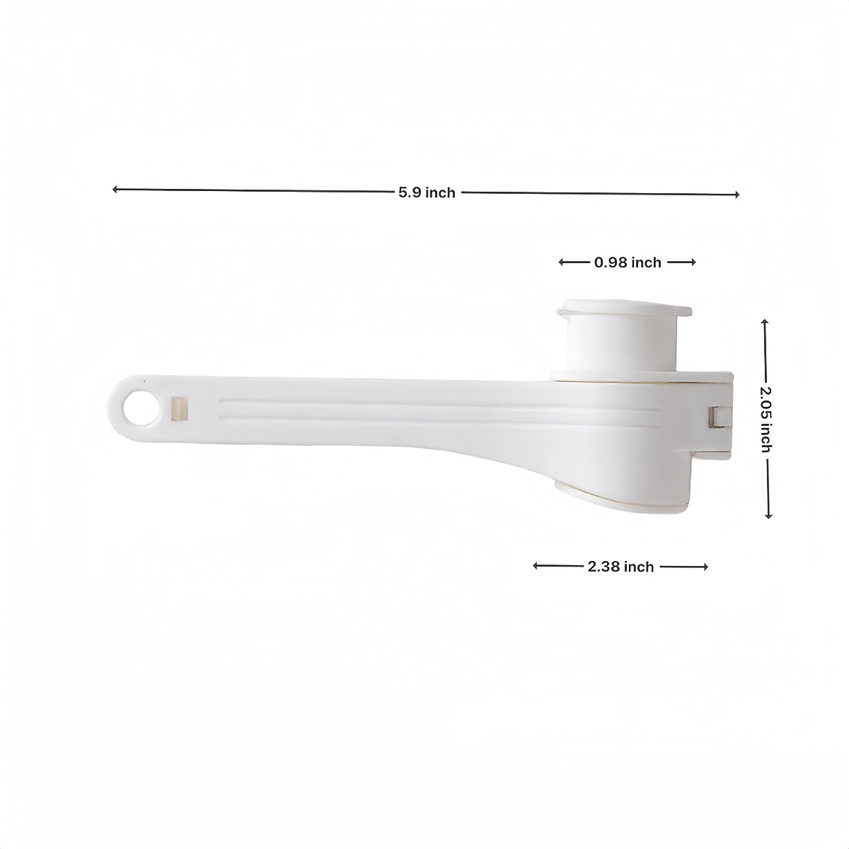 Food Storage Sealing Clips with Pour Spouts, Bag Clips for Food, Kitchen Chip Bag Clips, Plastic Cap Sealer Clips, Great for Kitchen Food Storagec,1pcs While (S_While)