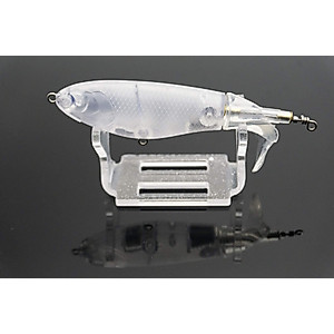 Free Eye 5pcs Unpainted Plopper Bait Fishing unpainted Lure Body 105mm 14.57g Clear Hard Blank Lures PL2