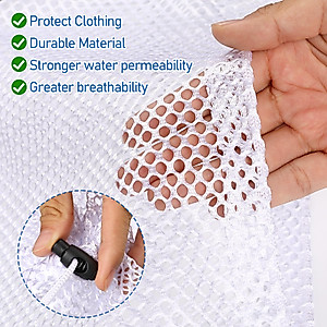 2 Pcs Laundry Bag Mesh Wash Bags Mesh Laundry Bag for Socks Machine Washable Drawstring Design Travel Laundry Garment Bag Mesh Washable for Blouse, Hosiery, Stocking, Underwear 12×16 inch, 16×20 inch