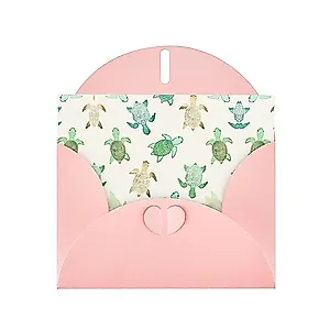 NEZIH Turtle Write Print Thank You Cards With Envelopes Classic Blank Thank Pearl Paper Greeting Card,