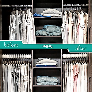 Xangar 60 Pack Hanger Separators, Silver